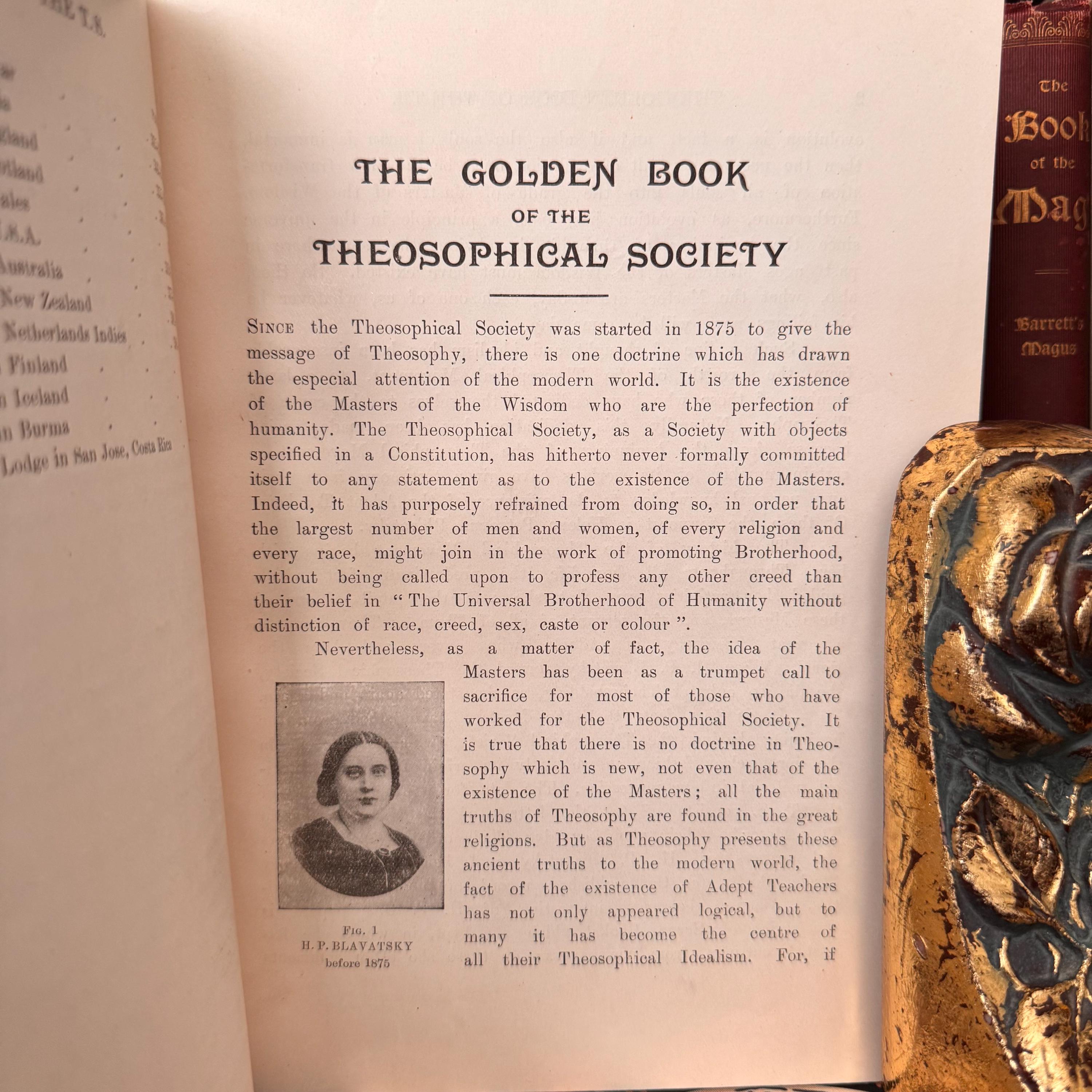 The Golden Book of the Theosophical Society 1925 - Occult Theosophy ...