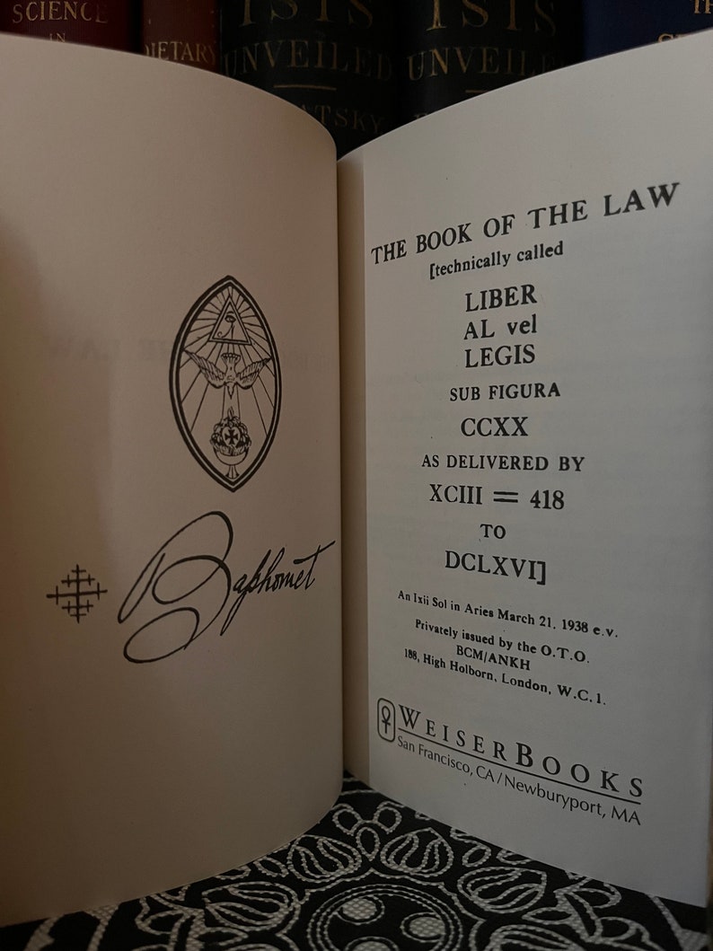 El Libro de la Ley, de Aleister Crowley Thelema, OTO, Amanecer Dorado ...