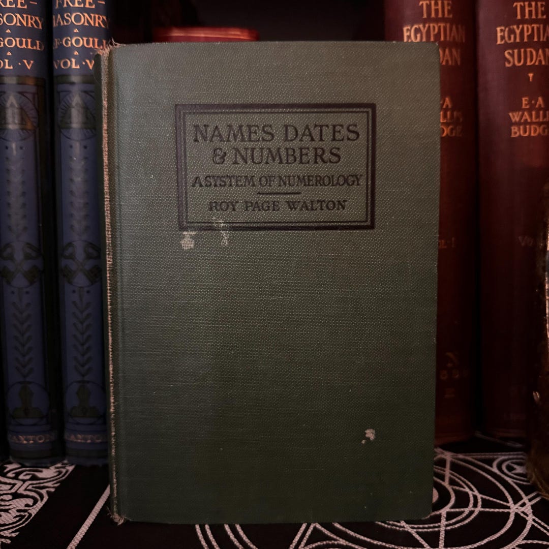 Names Dates & Numbers (1914) - Occult Sciences Scarce Witchcraft ...