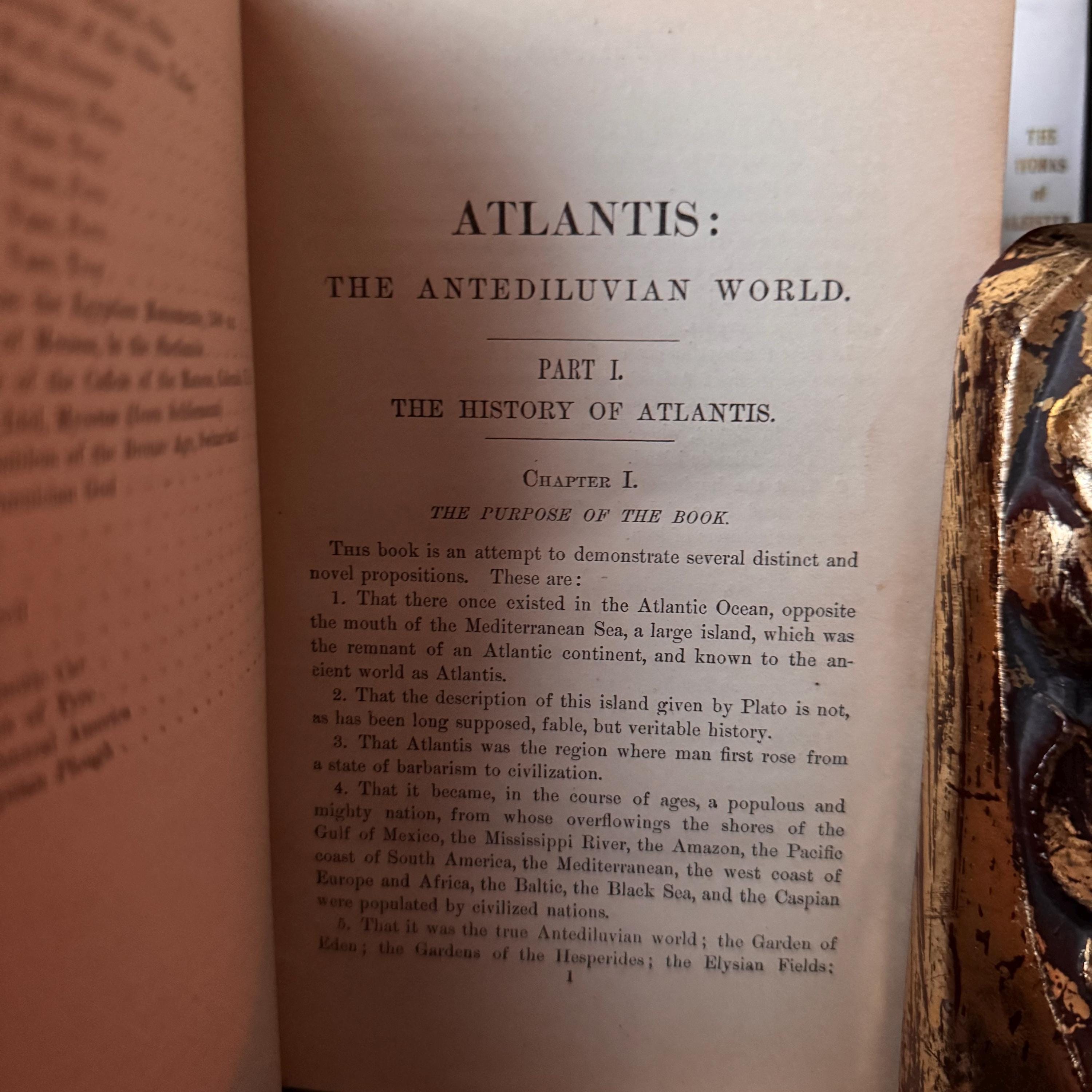 Atlantis the Antediluvian World, Donnelly Esoteric Theosophy Occult New ...