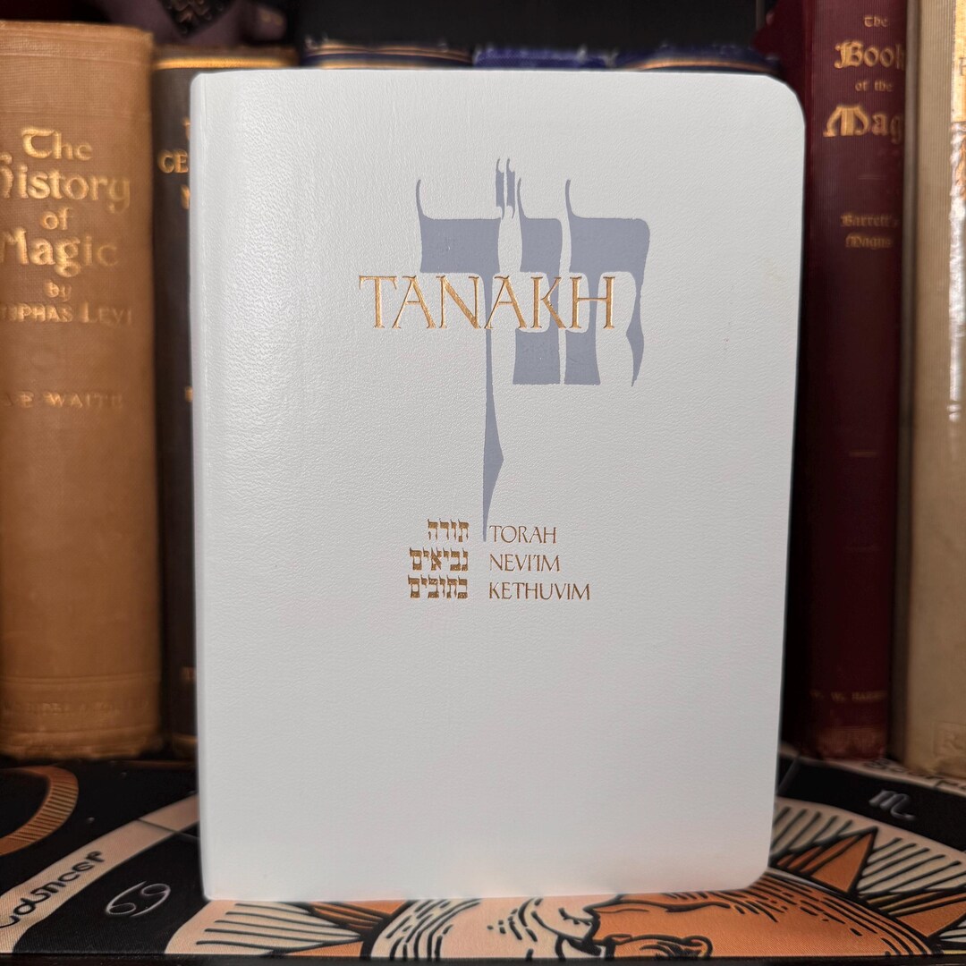 White Leather Tanakh - Old Testament Talmud Torah Bible Esoteric ...