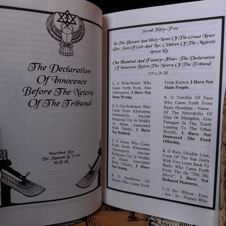 The Book of the Dead, Coming Forth by Day, Malachi York El - Masonic ...