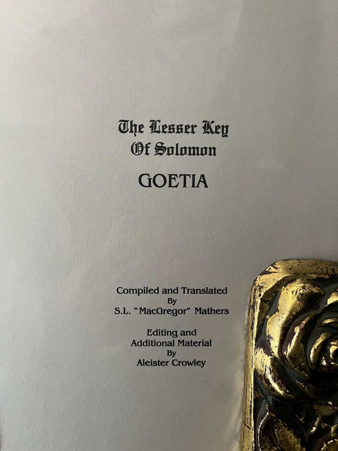 The Lesser Keys of Solomon Goetia, by S.L. Macgregor Mathers Rare ...