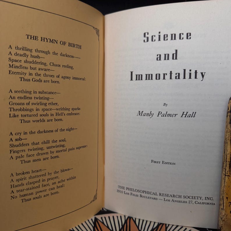 Science and Immoratlity Manly P Hall Pamphlet New Age Spirituality ...