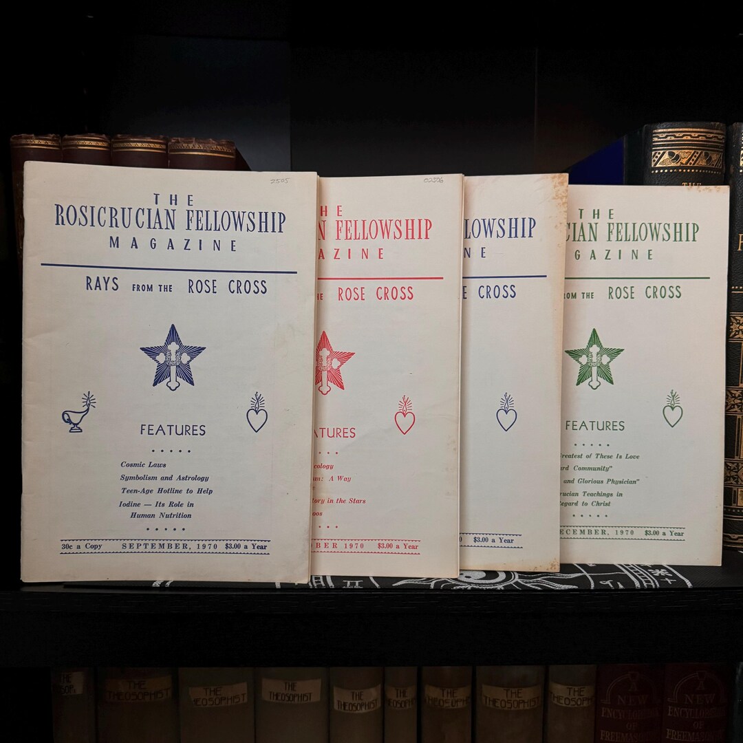 The Rosicrucian Magazine 1970 4 Vols. - Scarce Rosicrucian AMORC New ...