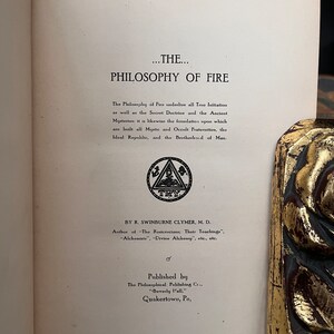 The Philosophy of Fire, by R. Swinburne Clymer (1920) - Occult Science ...