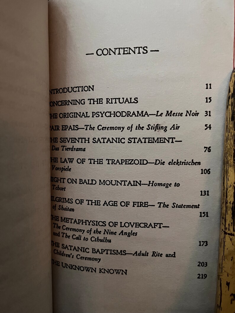 Leather Satanic Ritual Book, by Anton Lavey Occult Facsimile, Enochian ...