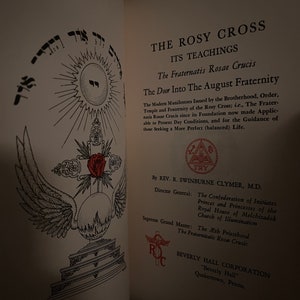 The Rosy Cross & Its Teachings, by R.S. Clymer - Rosicrucian, Occult ...