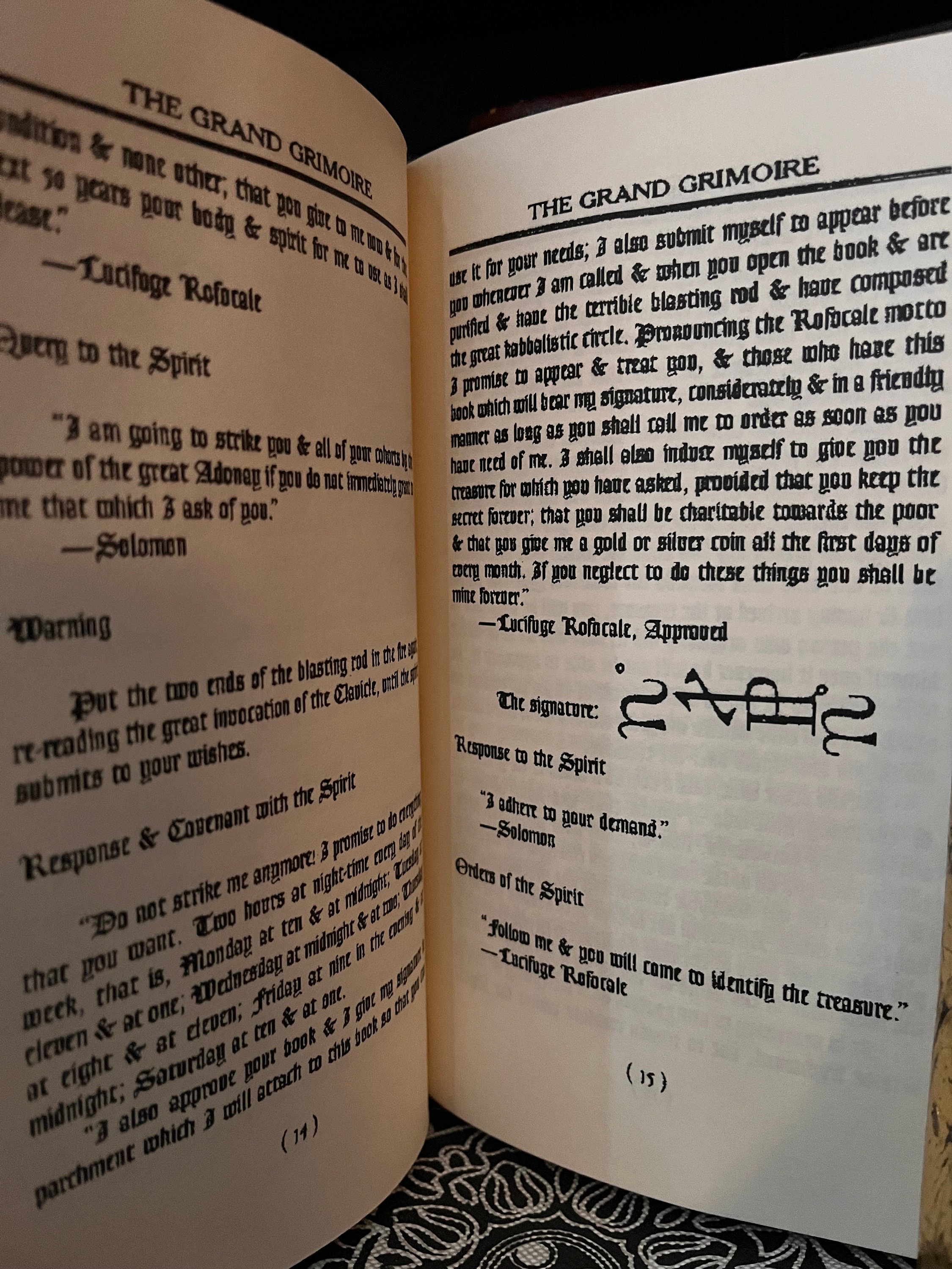 The Grand Grimoire, Red Dragon Occult Facsimile, Black Magic, Enochian ...