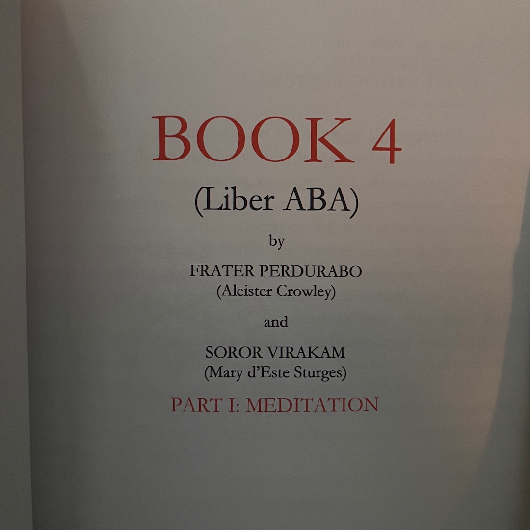 LIBER ABA BOOK 4 No. 1 & 2, by Aleister Crowley **1/111** {#111 ...