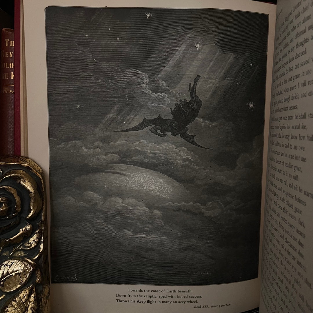 1800s MILTONS PARADISE LOST Illustrated- Esoteric Metaphysics ...