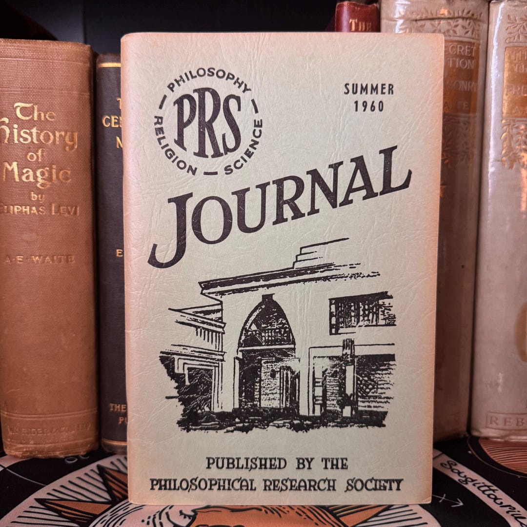PRS Journal Summer 1960, Manly P Hall Pamphlet - New Age Spirituality ...