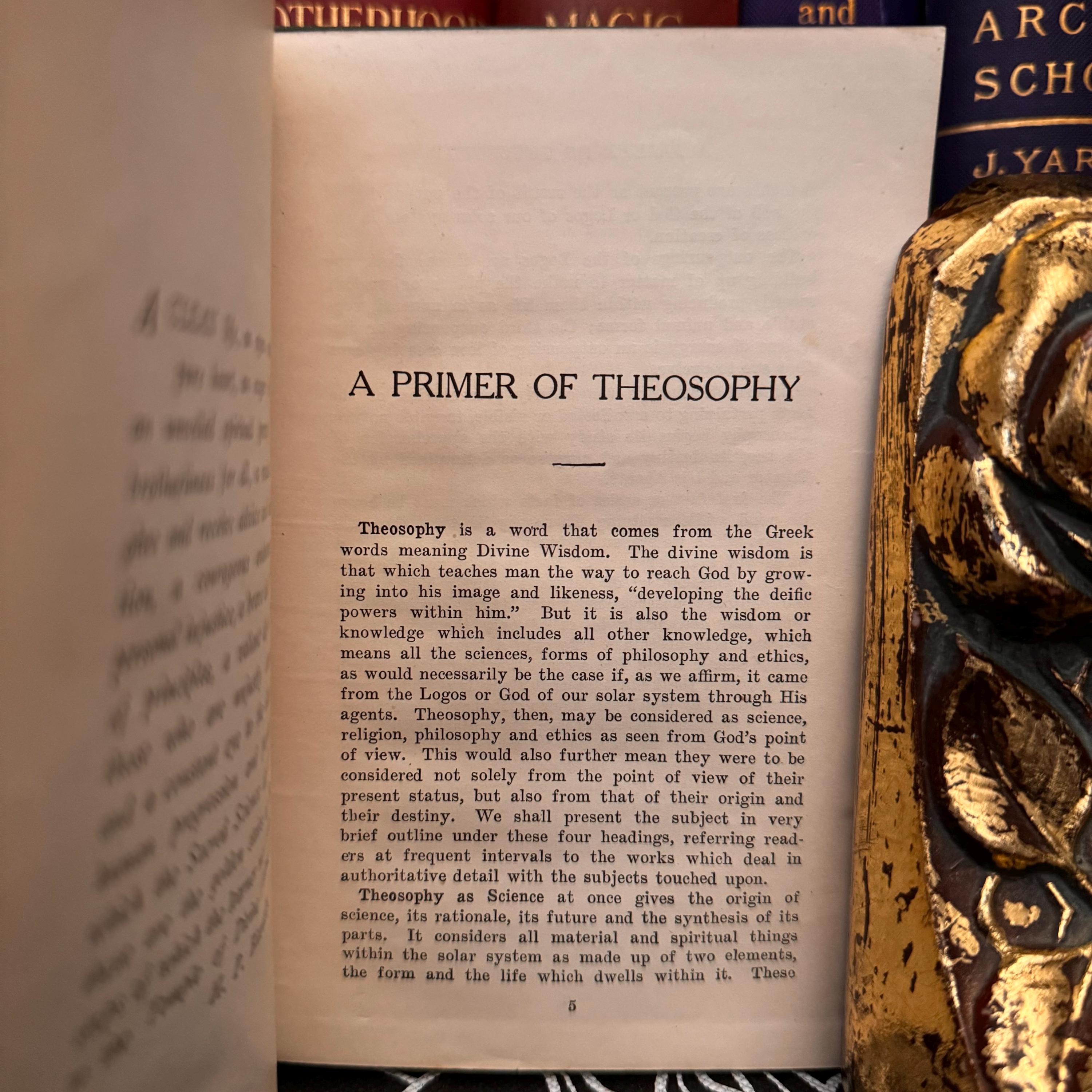 A Primer of Theosophy 1911 - New Age Spirituality Occult Atlantis ...