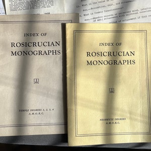 Amorc Monographs, Complete Degrees 1-8 rare Rosicrucian Order, Freemasonry, Occult Books, Secret ...