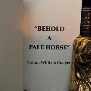 Behold A Pale Horse Paperback Bill Cooper Conspiracy Freemasonry