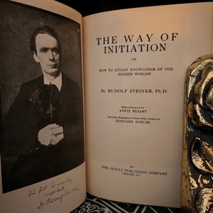 The Way of Initiation, by Rudolf Steiner (1911) First Edition - Rare ...