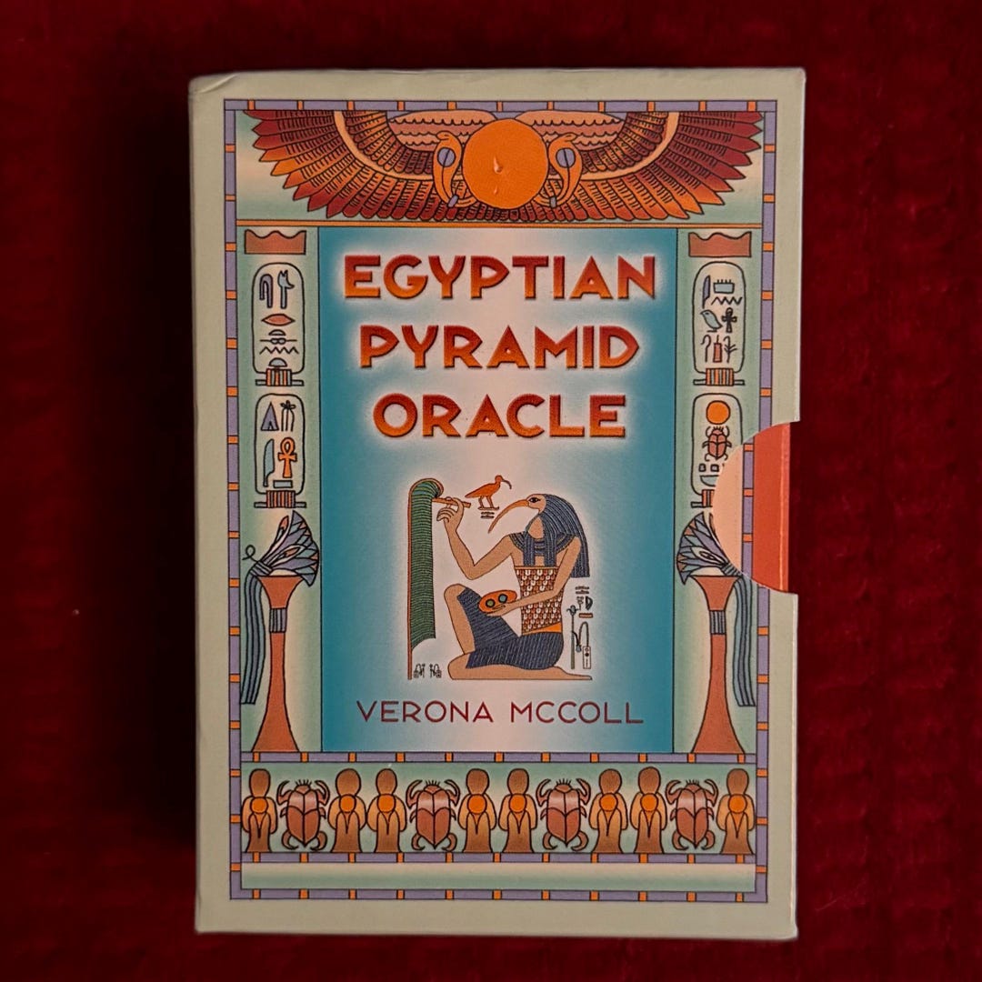 Egyptian Pyramid Oracle Vintage Box Set Metaphysical Divination Tools ...