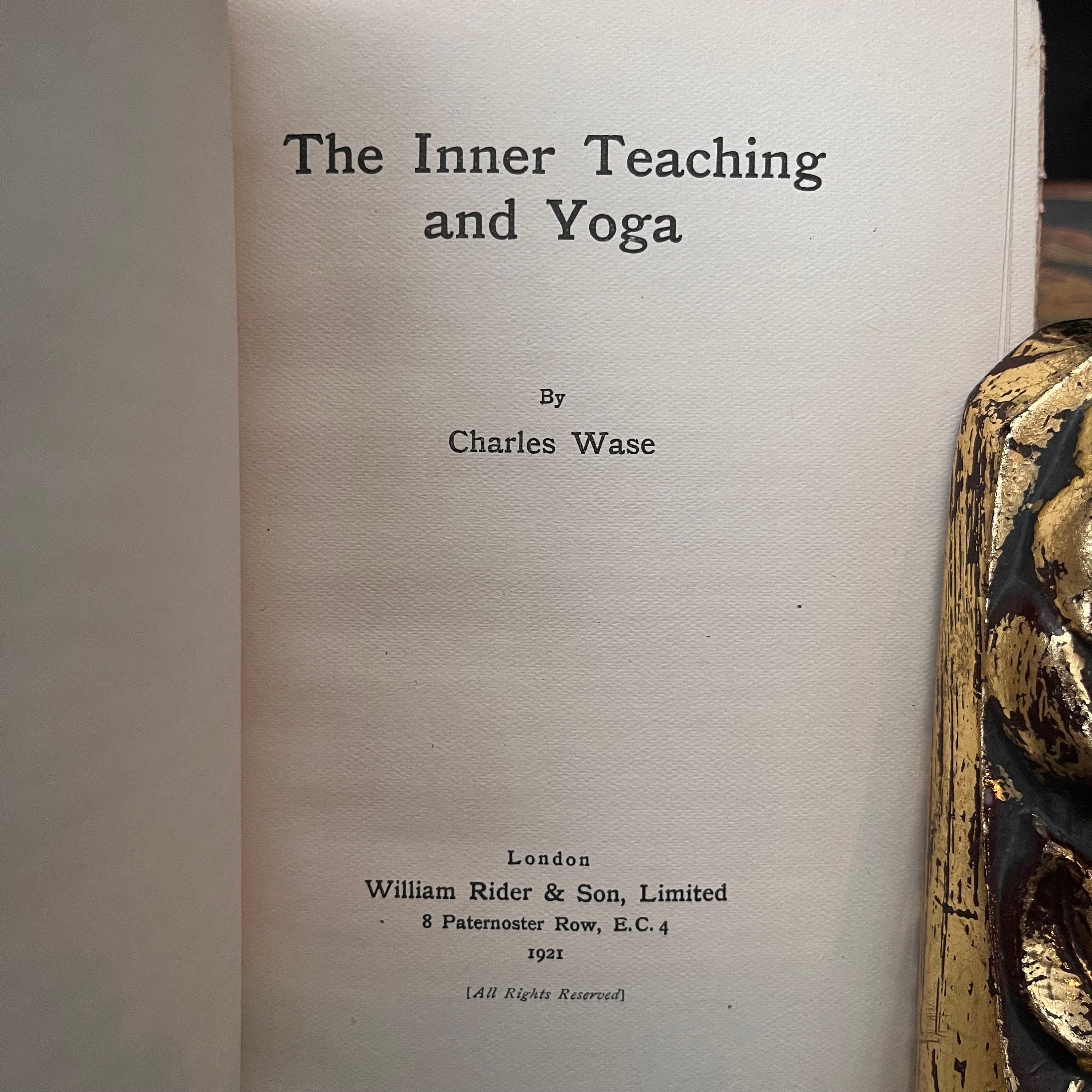 Charles Wase Occult Book Set, the Inner Teachings of Yoga & Life's ...