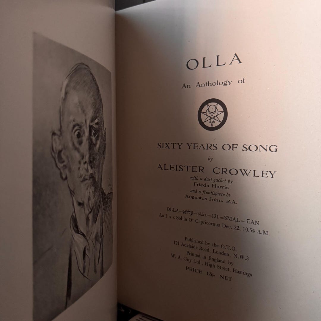 Olla, Aleister Crowley 1946 Limited First Edition Occult Hermetic ...