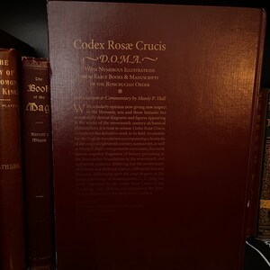 CODEX ROSAE CRUCIS D. O. M. A., by Manly P Hall Occult, Rosicrucian ...