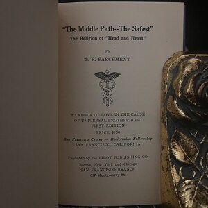 The Middle Path the Safest super Rare Occult, Rosicrucian Fellowship ...