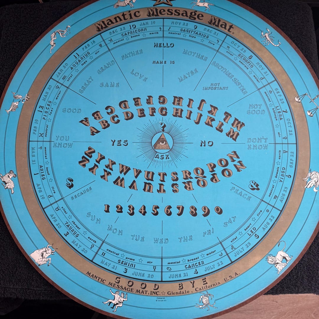 Mantic Message Mat Wooden Spirit Talking Board Divination Ouija ...