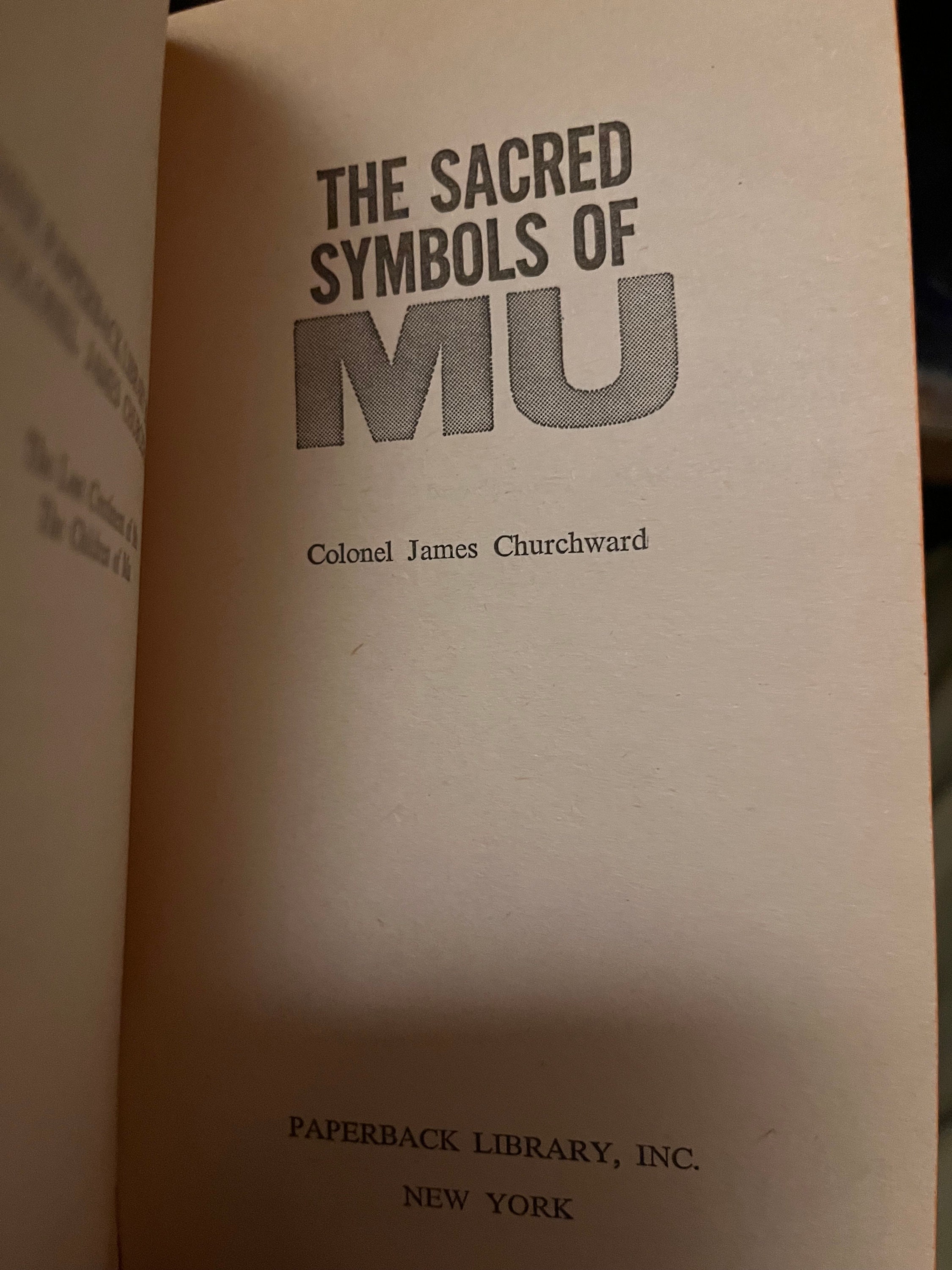 The Sacred Symbols of Mu by James Churchward Theosophy New - Etsy