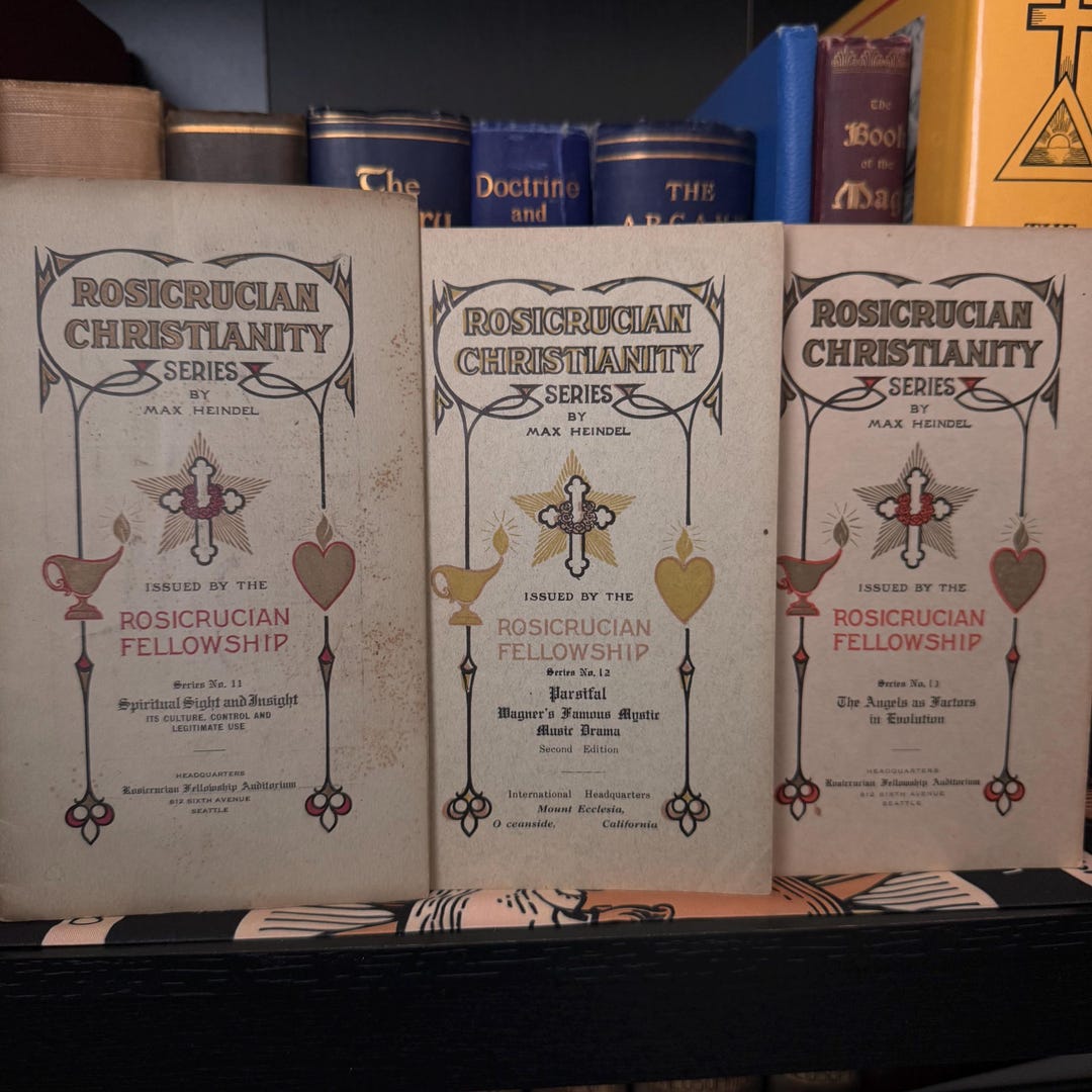 3 Rosicrucian Series Pamphlets, Max Heindel - Fellowship AMORC New Age ...