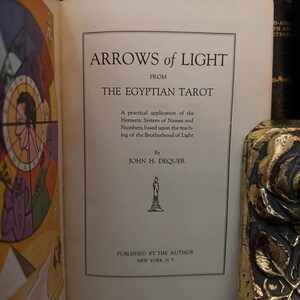 Arrows of Light, John H Dequer signed, First Edition Occult Hermeticism ...