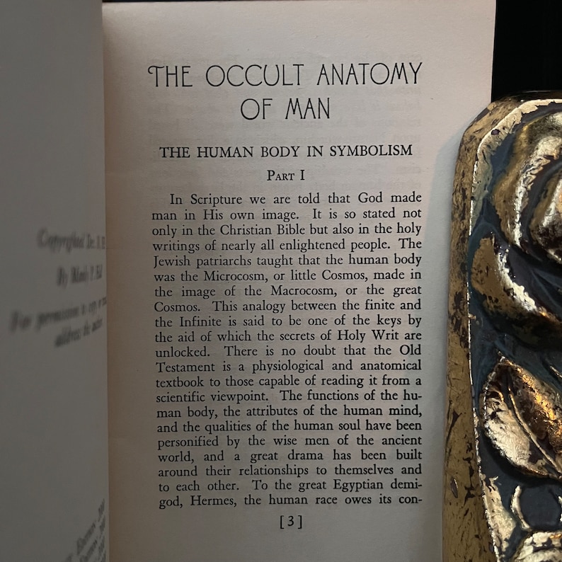 The Occult Anatomy of Man & Occult Masonry, by Manly P Hall ...