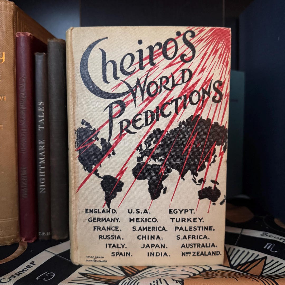 Cheiro's World Predictions 1928 Review Copy - New Age NWO Esoteric ...
