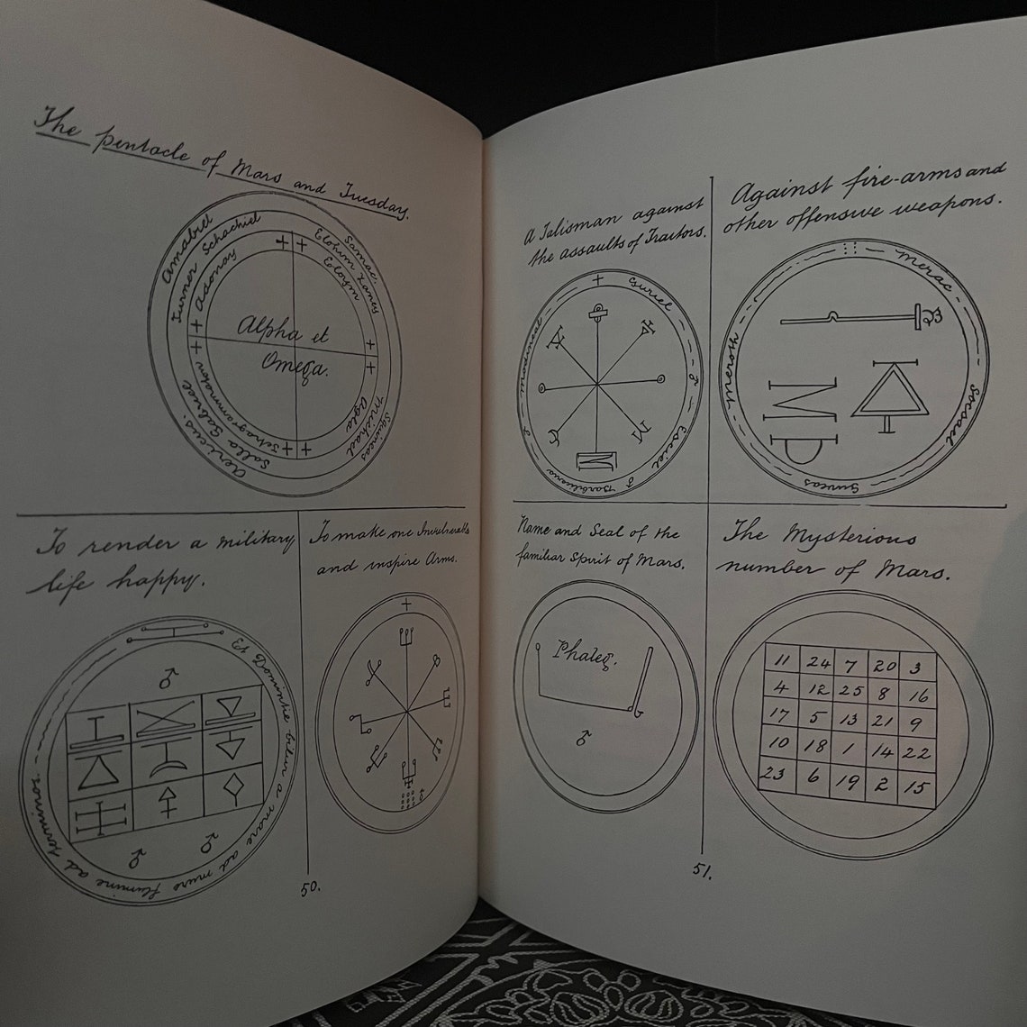 Ancient Manuscript of Talismanic Magic, by Raphael - Occult, Divination ...