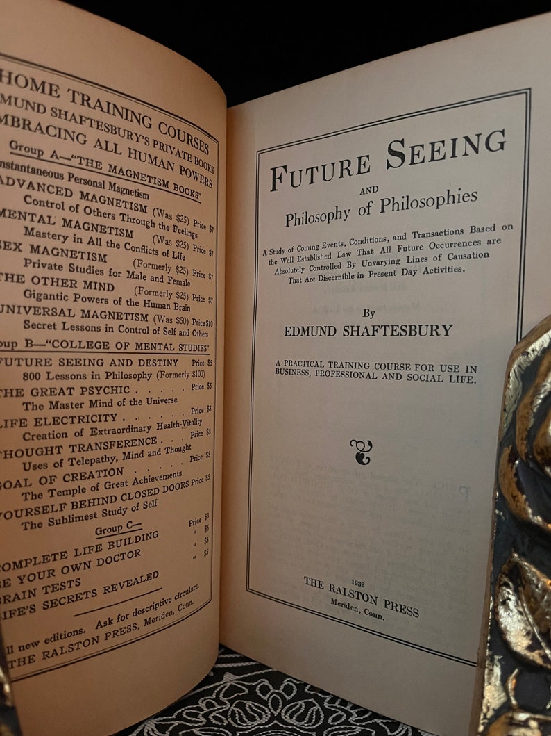 Future Seeing, by Edmund Shaftesbury (1932) - Occult, Magnetism, New ...