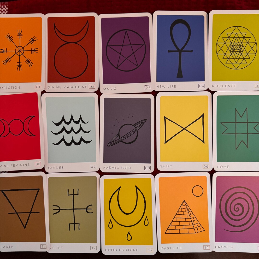 Sacred Symbols Oracle Deck - Egyptian Hermetic Occult Thelema OTO ...