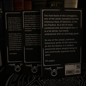 ARS Lemegeton Book 1-3 - Occult Book, Goetia, Black Magic, Witchcraft ...