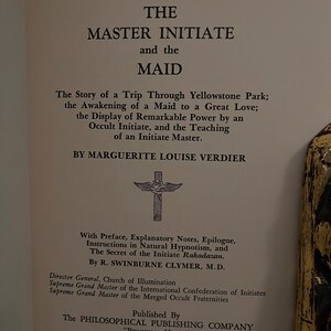 The Master Initiate and the Maid, by R.S. Clymer - Theosophy, New Age ...