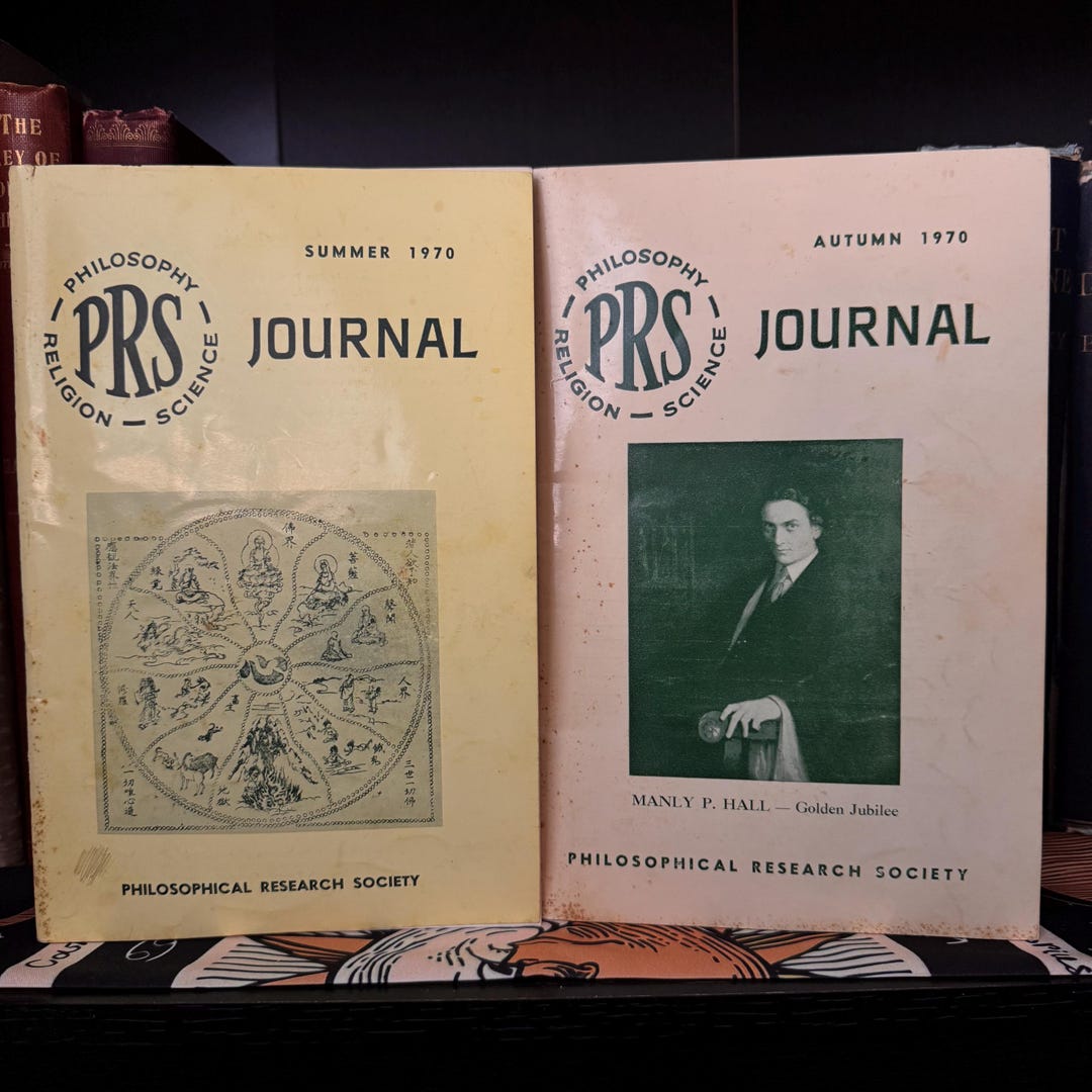 Manly P Hall PRS Journal 1970 2 Issues - New Age Spirituality Occult ...