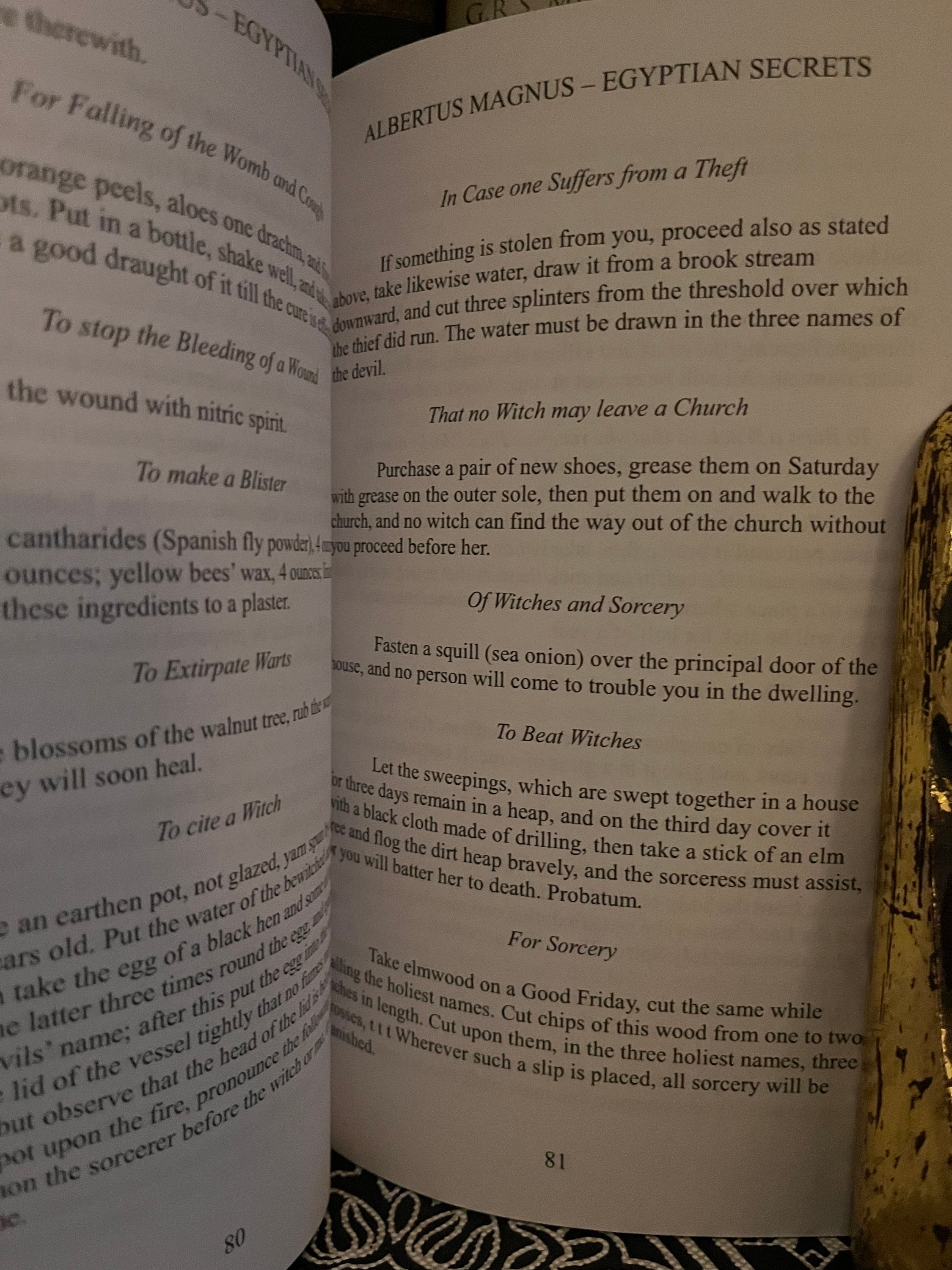 Albert Magnus Egyptian Secrets Occult Book, Goetia, Black Magic ...