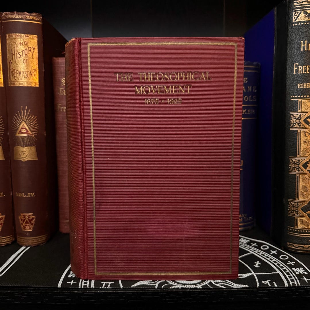 The Theosophical Movement 1875-1925 Theosophy Occult Books Hermeticism ...