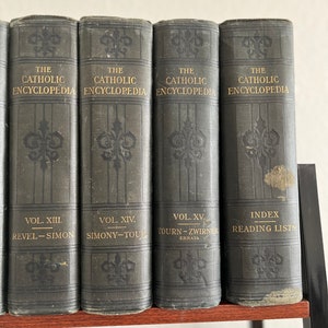 The Catholic Encyclopedia Complete 15 Vol. Set + Index **rare First ...