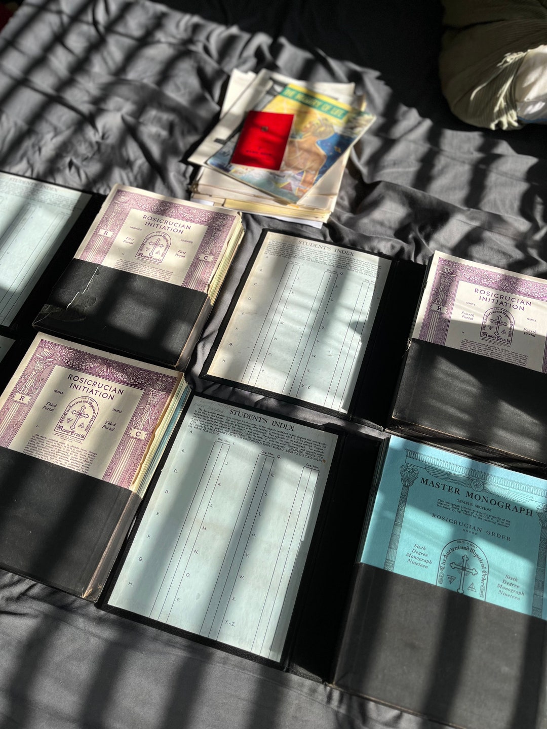 Amorc Monographs, Complete Degrees 1-8 rare Rosicrucian Order, Freemasonry, Occult Books, Secret ...