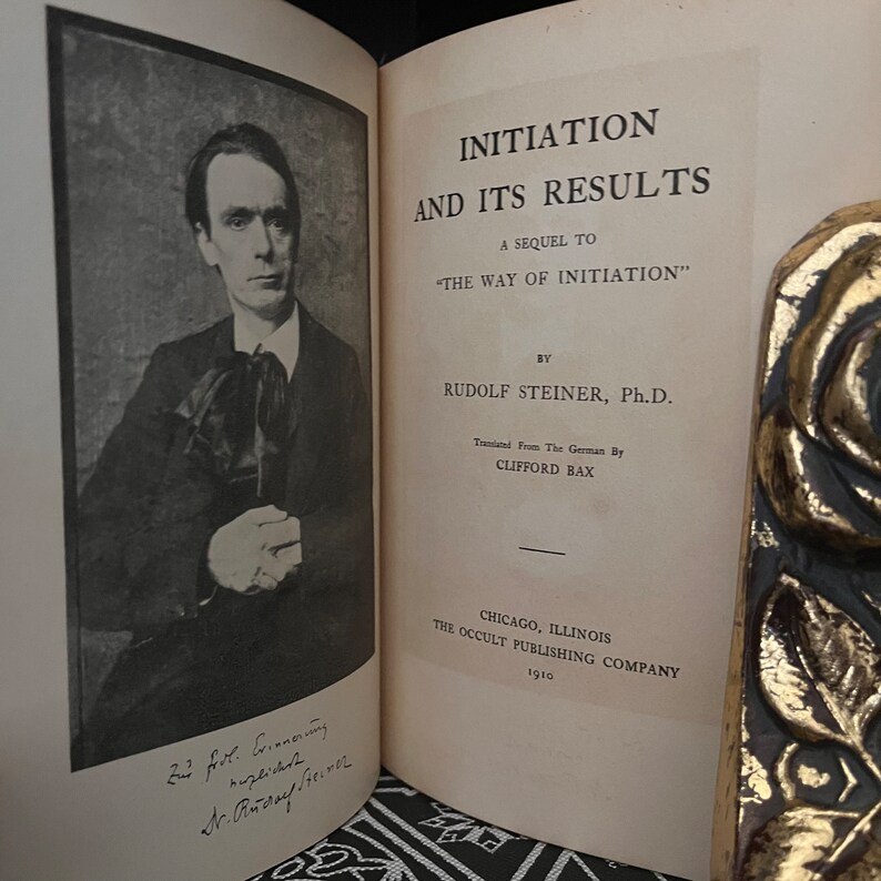 Initiation and Its Results, by Rudolf Steiner 1910 Rare Occult Books ...