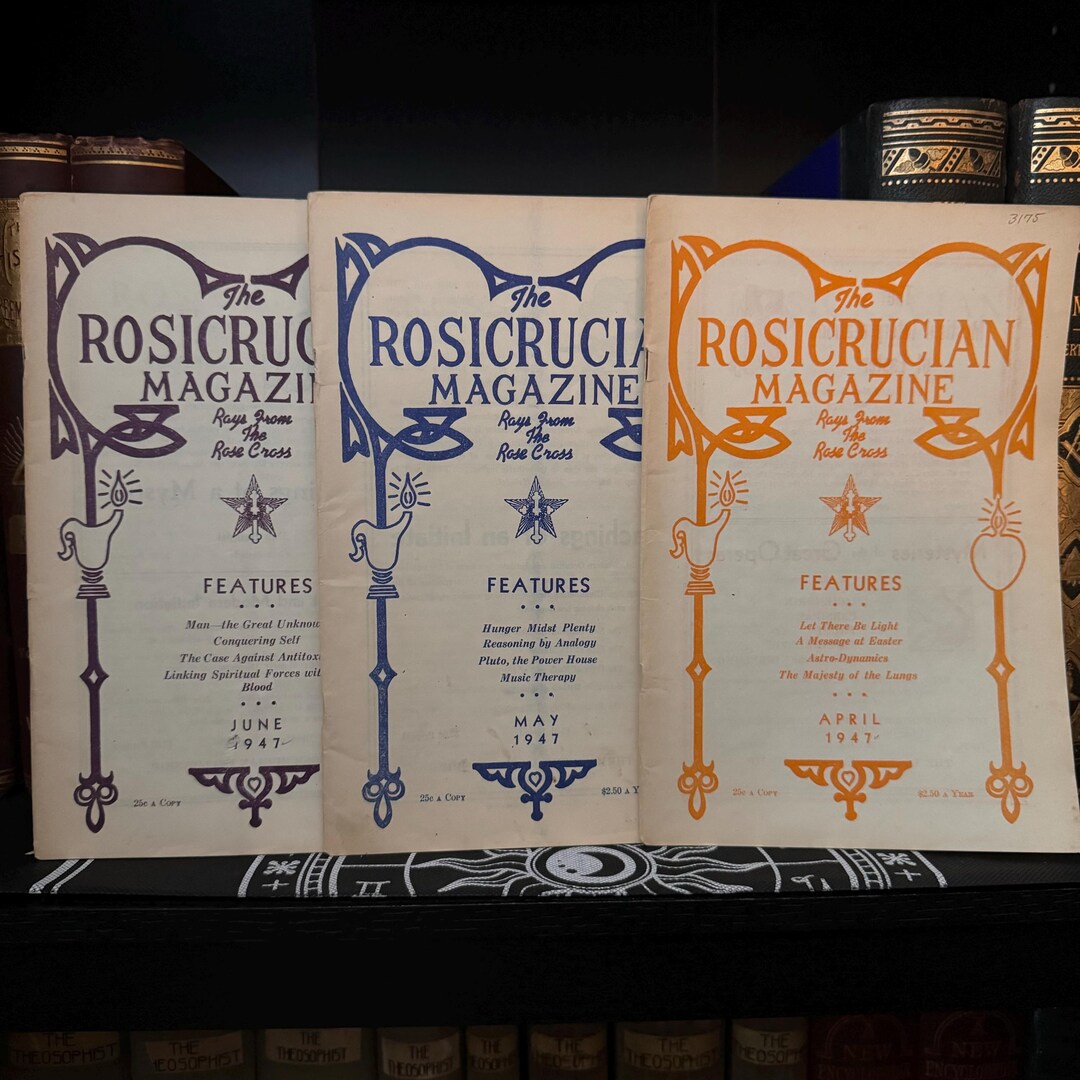 The Rosicrucian Magazine 1947 3 Vols. - Scarce Rosicrucian AMORC New ...