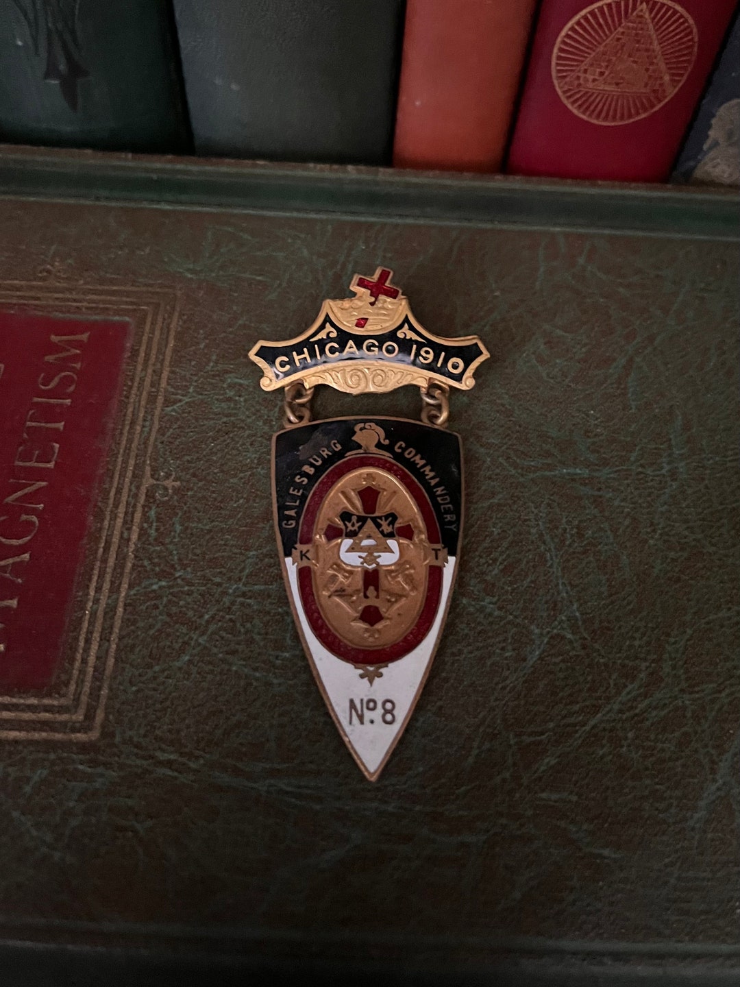 Knights Templar Pin 1910 Gold Plated, Freemasonry, Secret Society ...