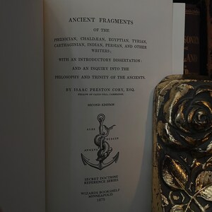 Ancient Fragments, by Isaac Preston Cory, Secret Doctrine Series ...