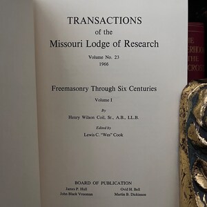 Freemasonry Through Six Centuries (vol. 1 &2) - Illuminati, Rosicrucian ...