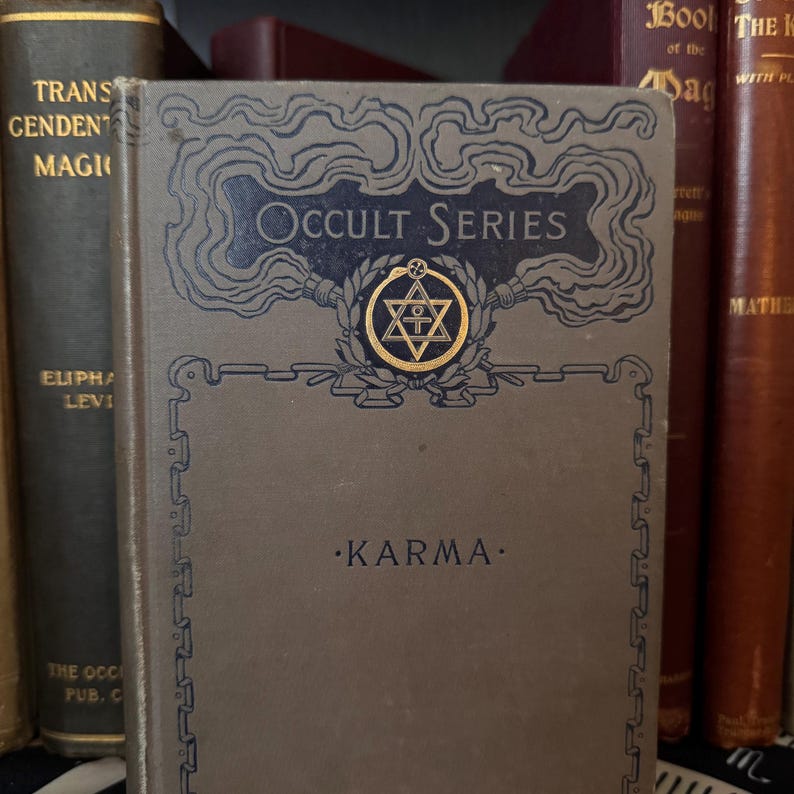 Karma, AP Sinnett 1889 Scarce Eastern Occult Metaphysics New Age ...