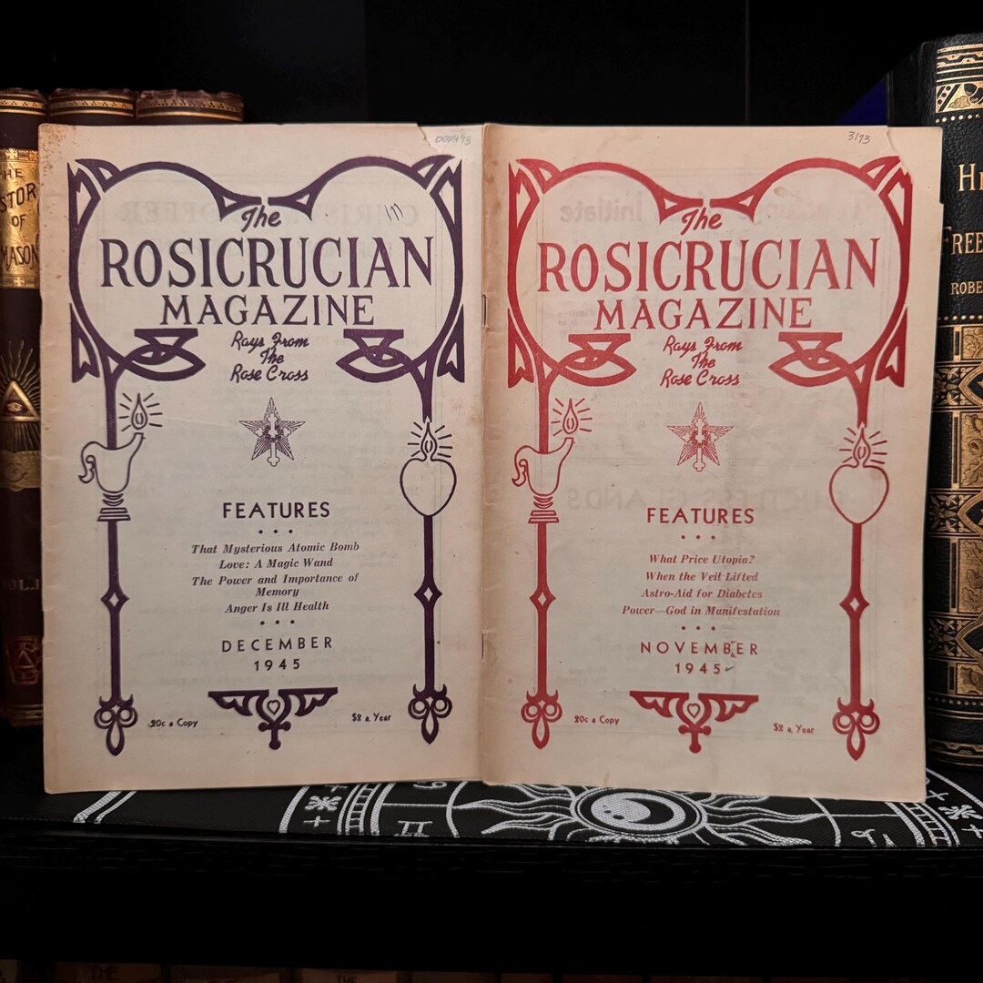 The Rosicrucian Magazine 1945 2 Vols. - Scarce Rosicrucian AMORC New ...