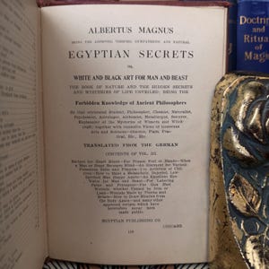 Albertus Magnus Egyptian Secrets - Rare Occult Books Hermeticism ...