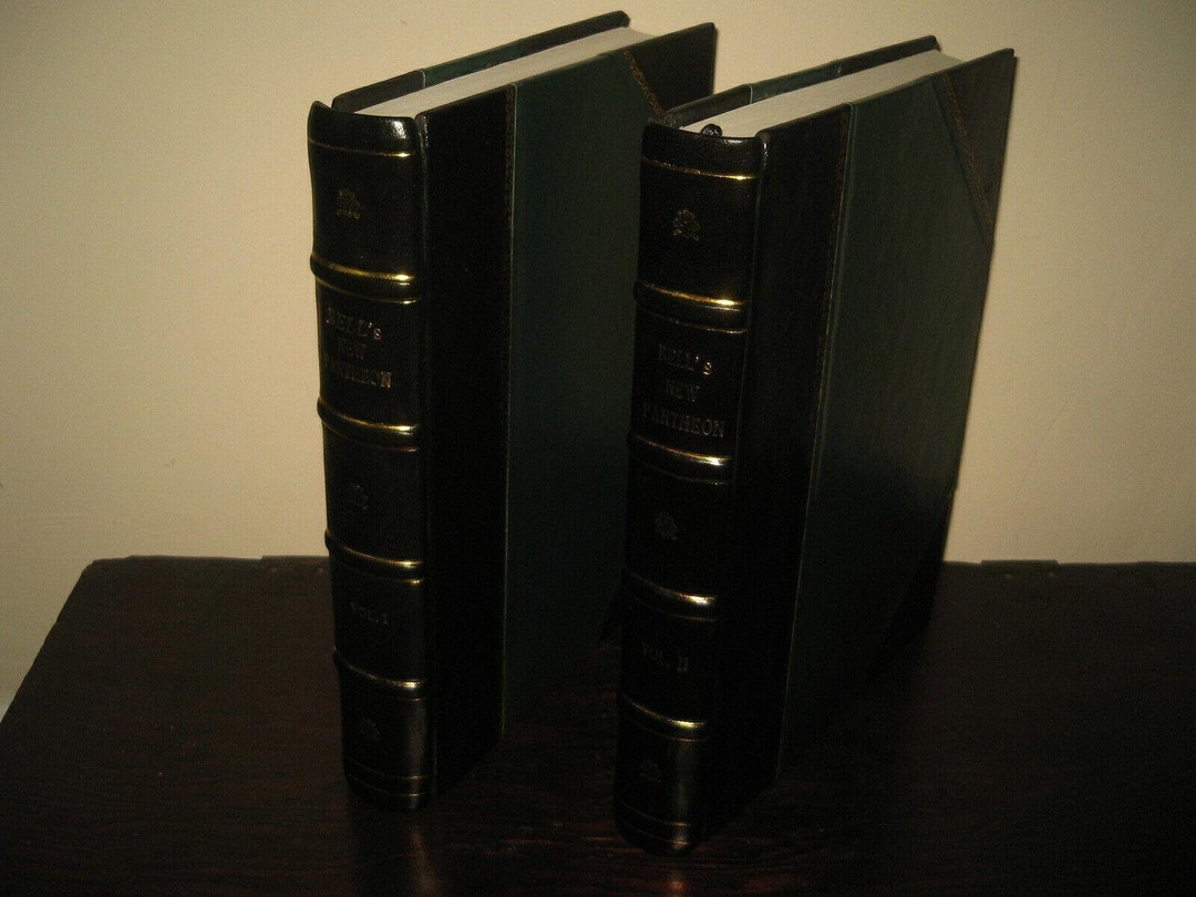 Bell's New Pantheon 2 Volumes New Age Leather Bound Ancient Mythology ...